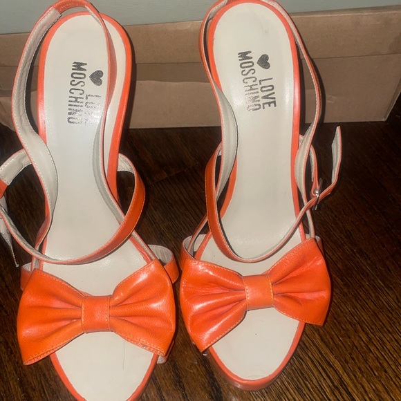 Love Moschino | Shoes | Moschino Orange Shoes | Poshmark